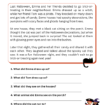 Halloween Reading Comprehension - SPONGLISH